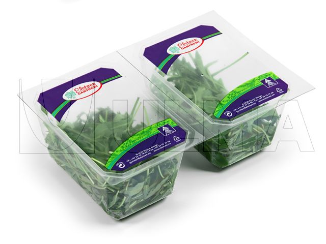 Rúcula embalada em termoselada com atmosfera modificada (MAP) — ULMA ...